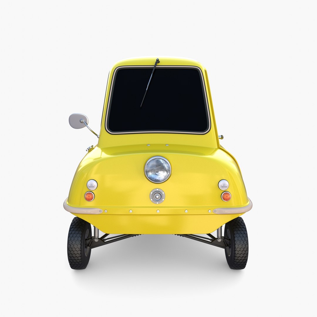 Peel P50 Yellow With Chassis 3D - TurboSquid 1781592