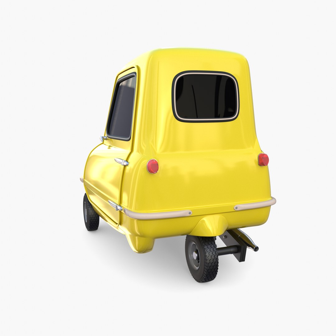 Peel P50 Yellow With Chassis 3D - TurboSquid 1781592