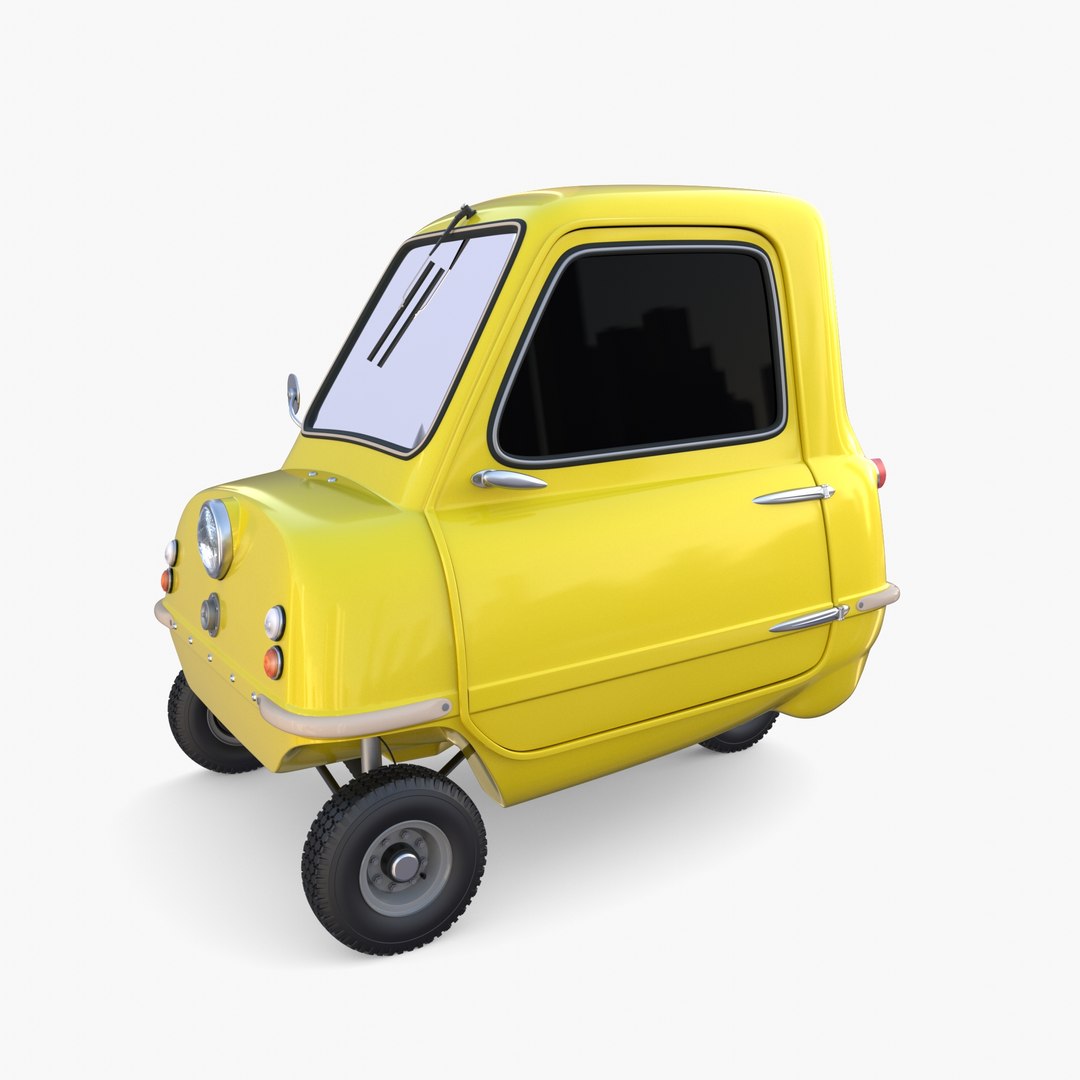 Peel P50 Yellow With Chassis 3D - TurboSquid 1781592