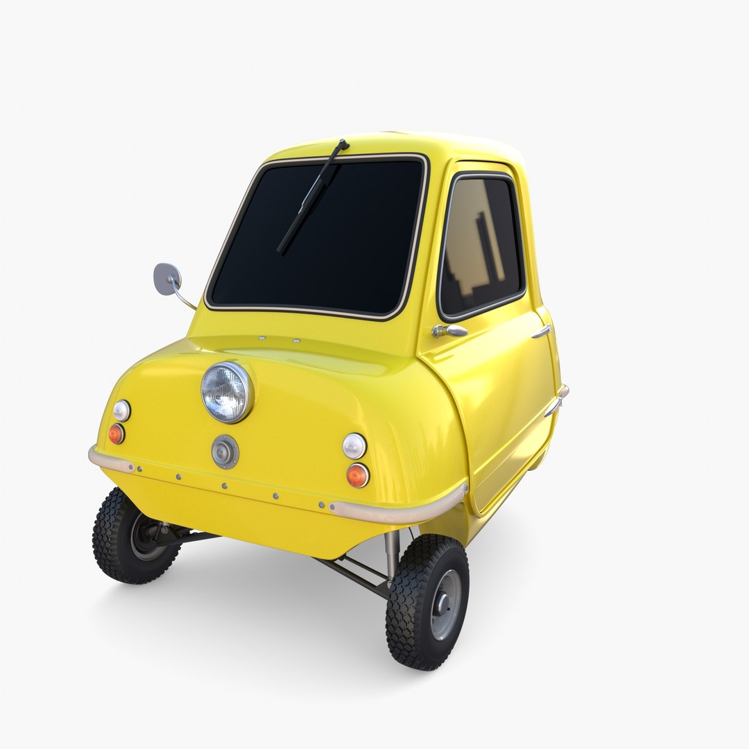 Peel P50 Yellow With Chassis 3D - TurboSquid 1781592