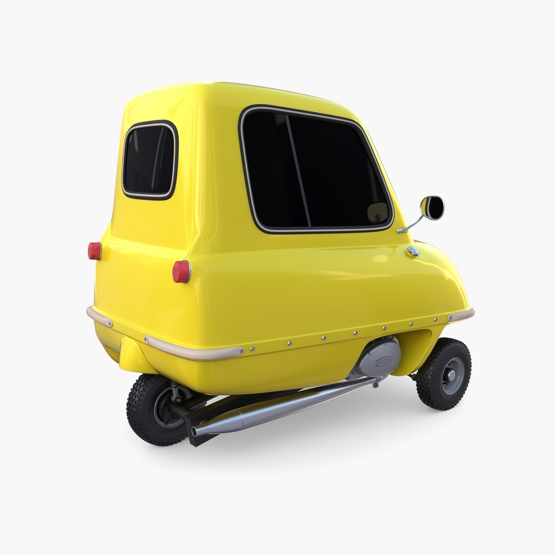 Peel P50 Yellow With Chassis 3D - TurboSquid 1781592