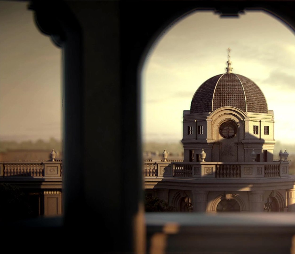 modelo 3d Closeup of building Residential office Building Details ...