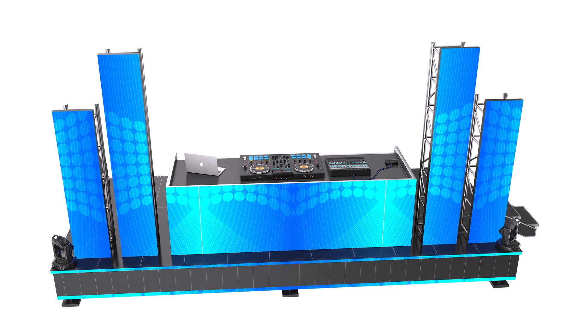 3D Model DJ Stage Collection - TurboSquid 2381257