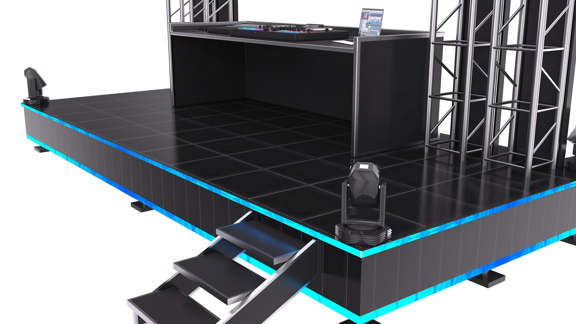 3D Model DJ Stage Collection - TurboSquid 2381257