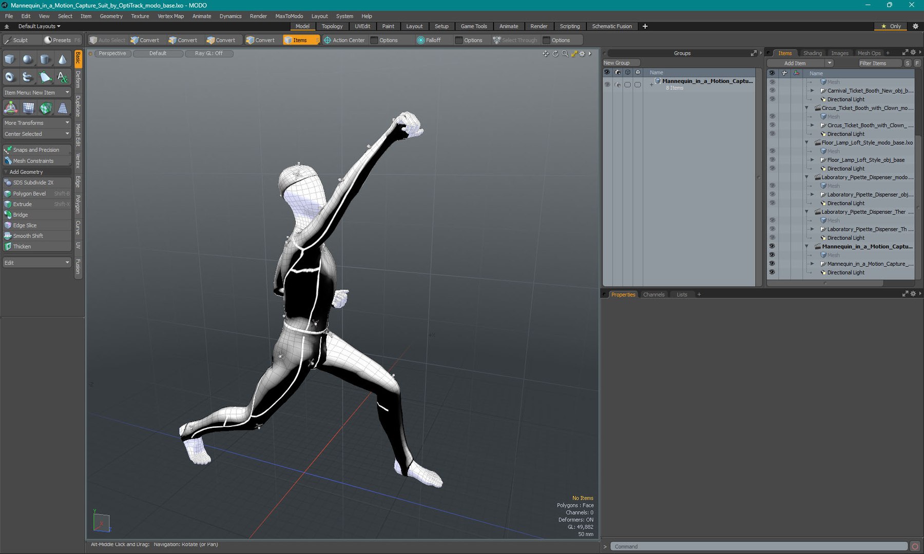 Mannequin In A Motion Capture Suit By OptiTrack 3D Model - TurboSquid ...