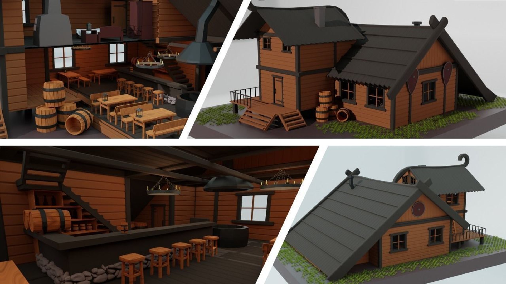 Tavern 3D Model - TurboSquid 2029332