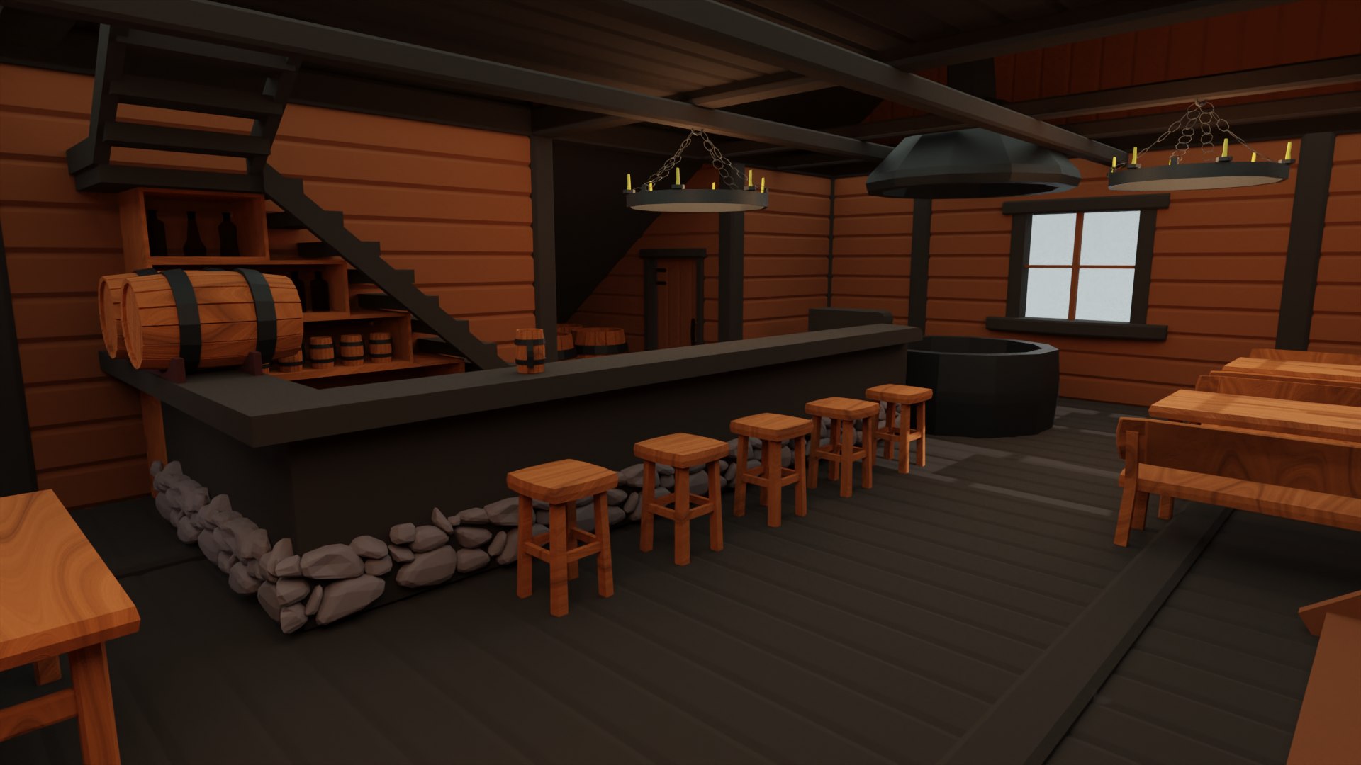 Tavern 3D Model - TurboSquid 2029332