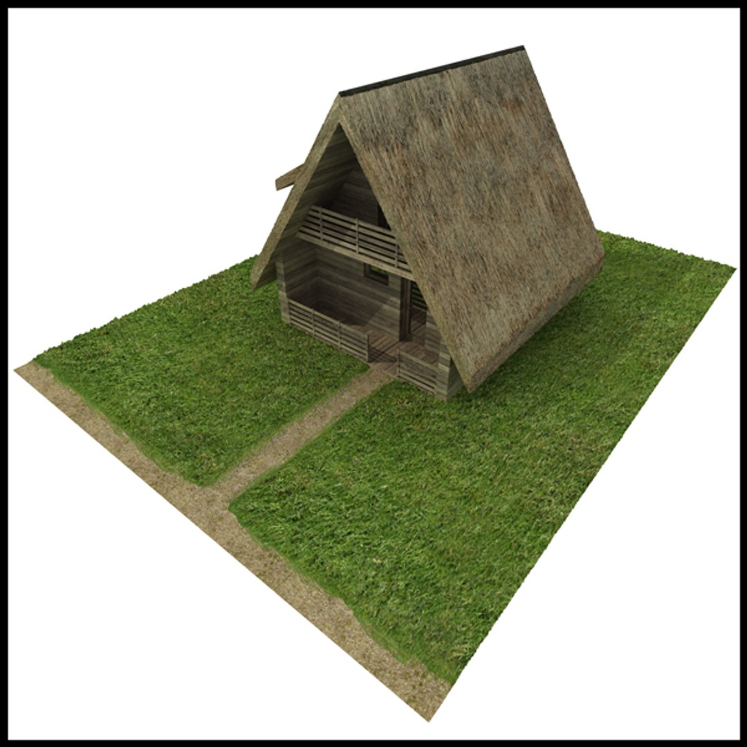 Thatched House 3d Model