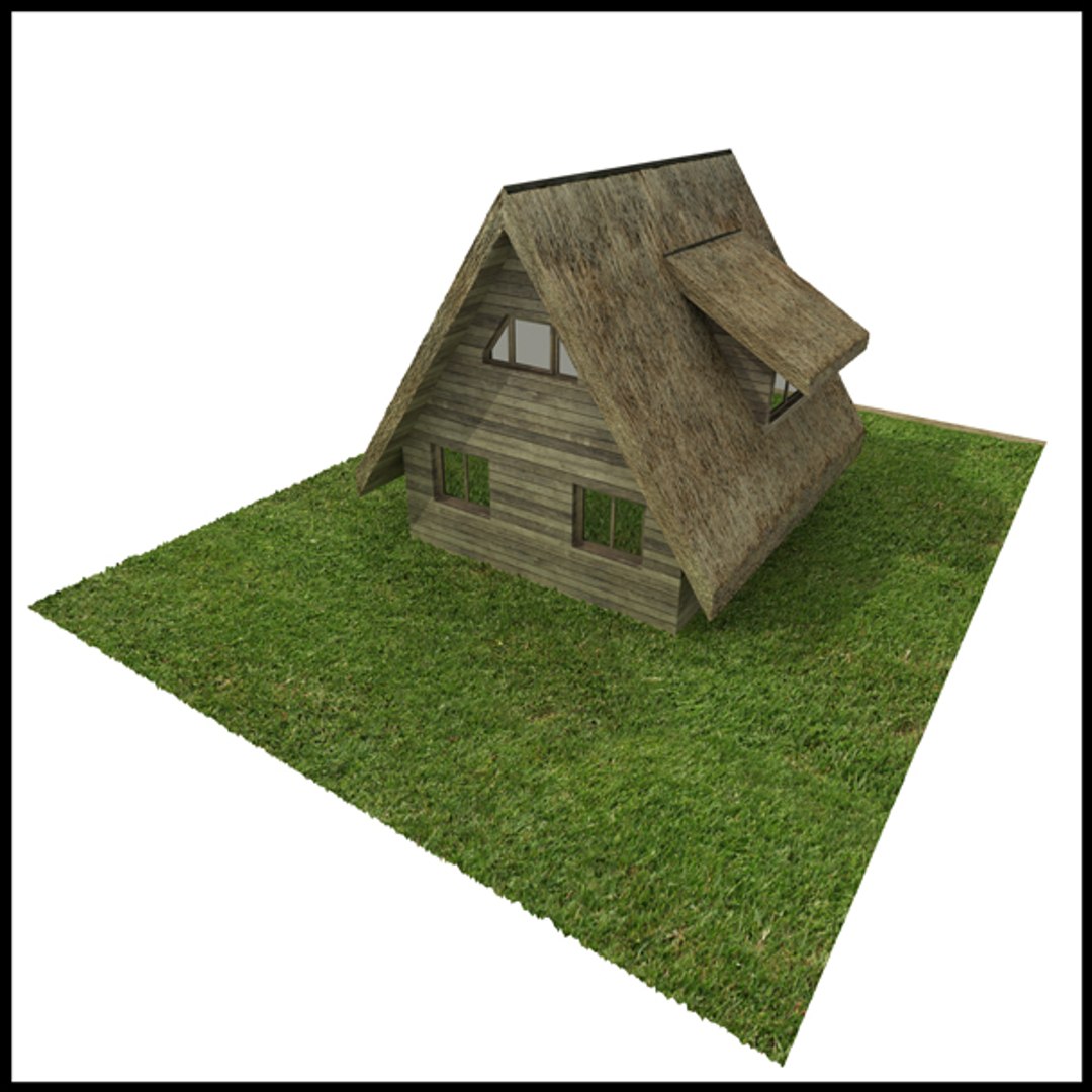Thatched House 3d Model
