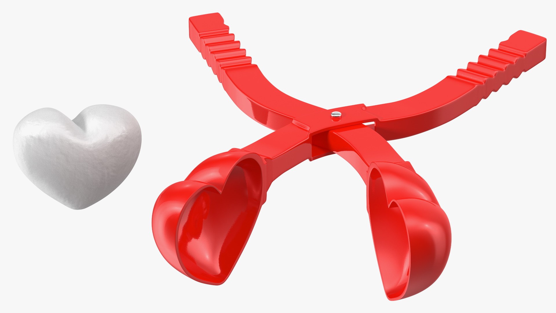 Heart Shaped Snowball Maker Tool With Snowball Model - TurboSquid 1732173