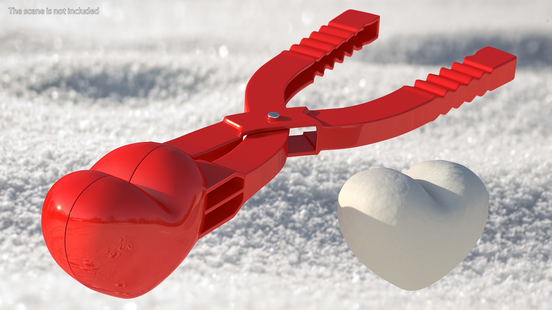 Heart Shaped Snowball Maker Tool With Snowball Model - TurboSquid 1732173