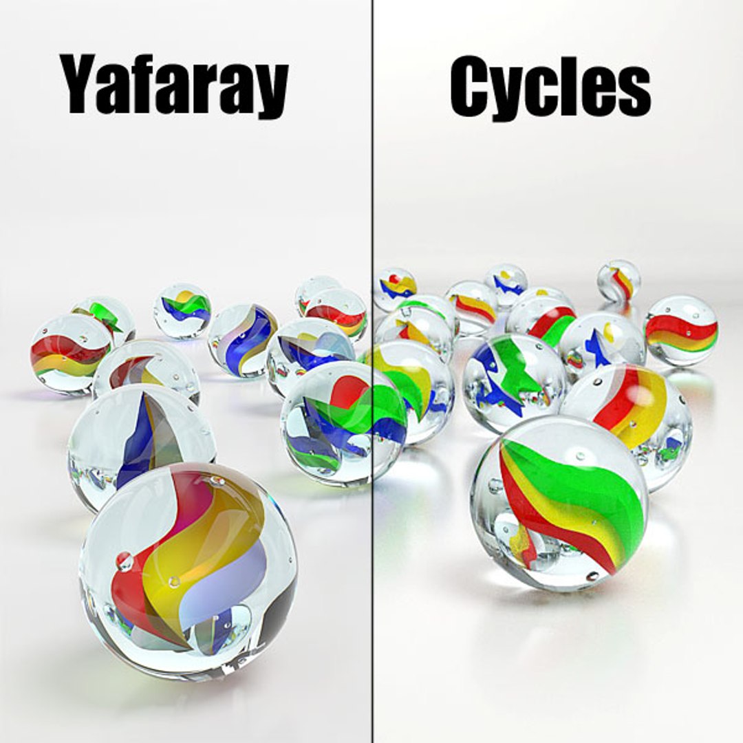 3d Colored Marbles Model