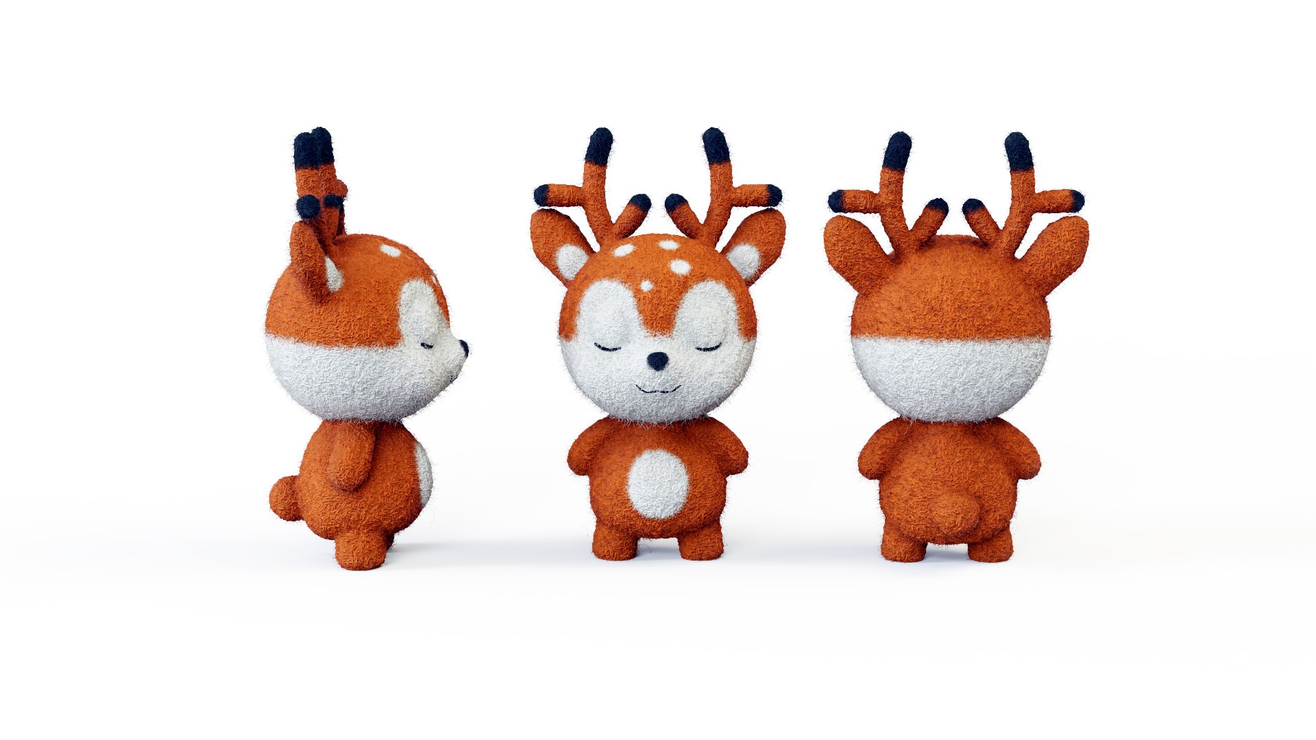 Felt Fawn 3D - TurboSquid 1831165