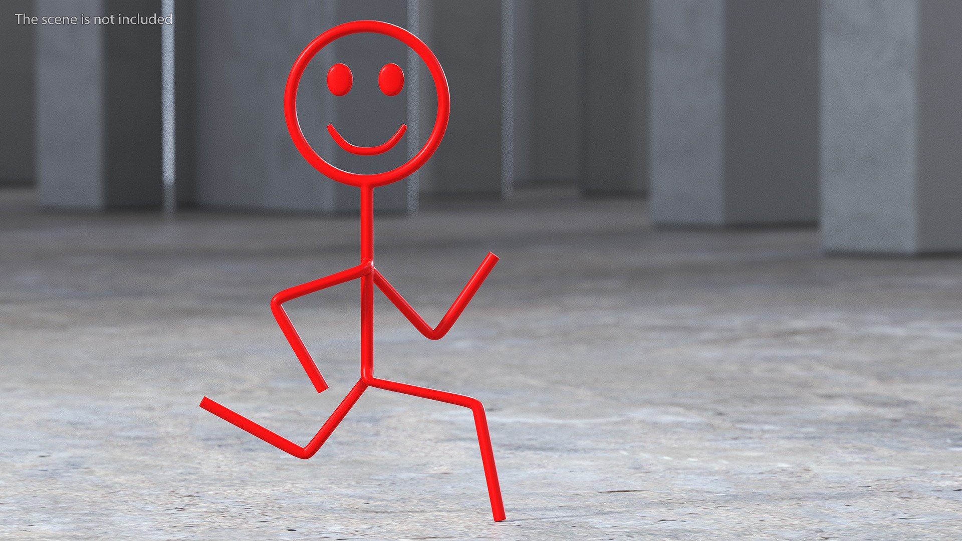 Stickman Figure Red Rigged For Cinema 4D 3D Model - TurboSquid 2089082