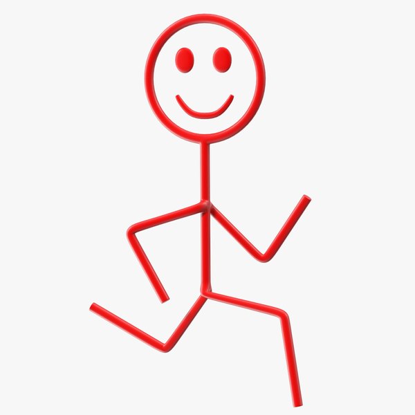 modelo 3d Figura Stickman Roja Rigged para Cinema 4D - TurboSquid 2089082