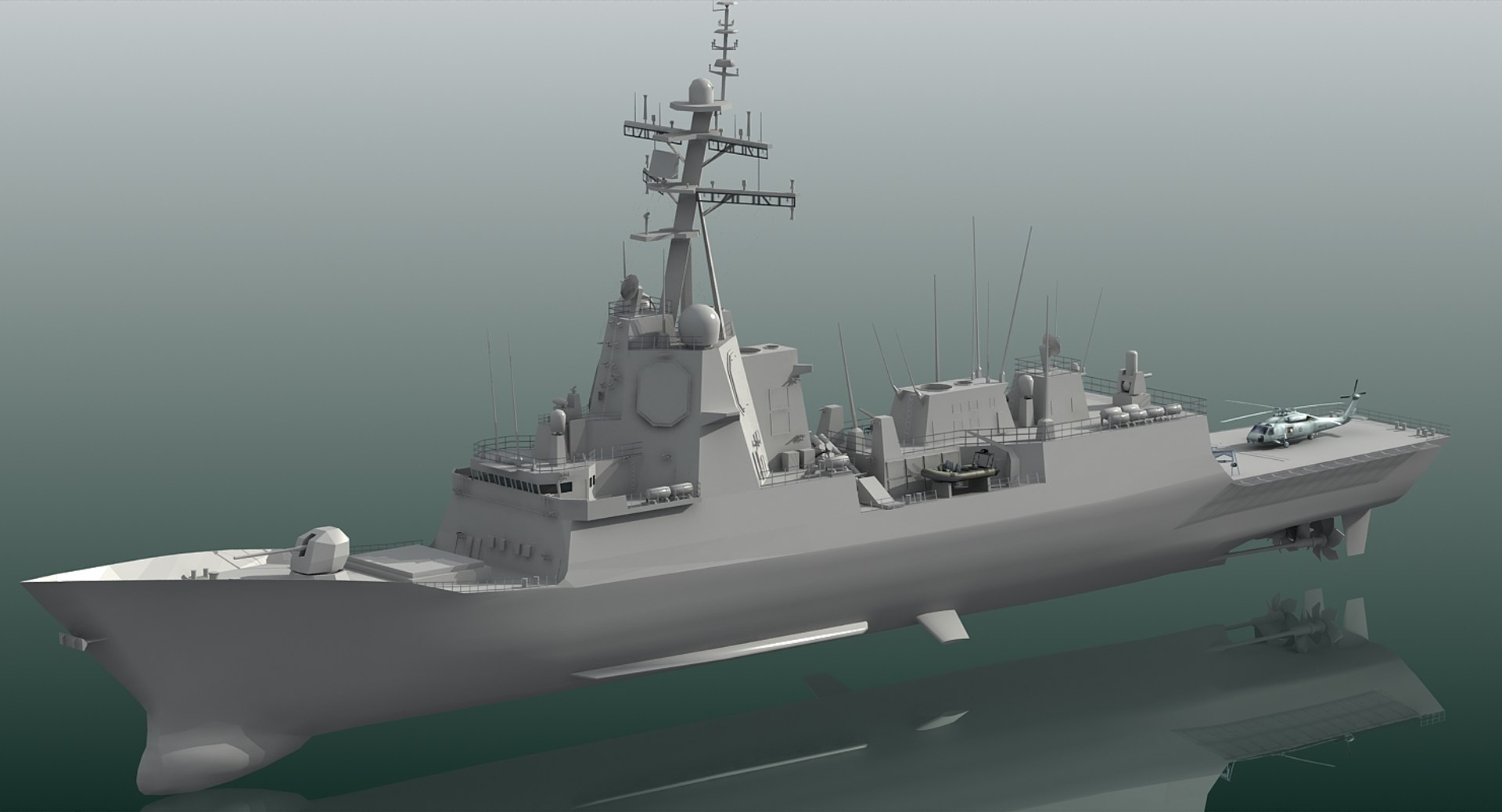3D Model Hmas Sydney 42 Class Destroyer - TurboSquid 1328228