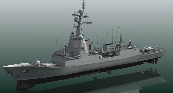 HMAS Sydney 42 Destroyer, DDG de Mísseis Guiados Modelo 3D - TurboSquid ...