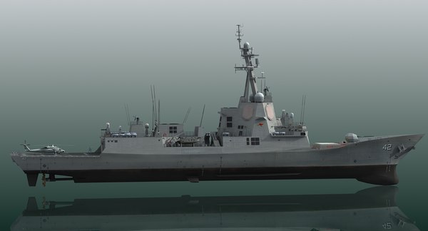 HMAS Sydney 42 Destroyer, DDG de Mísseis Guiados Modelo 3D - TurboSquid ...