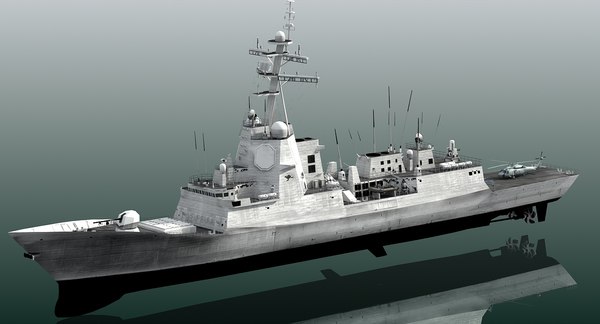 HMAS Sydney 42 Destroyer, DDG de Mísseis Guiados Modelo 3D - TurboSquid ...