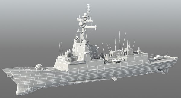 HMAS Sydney 42 Destroyer, DDG de Mísseis Guiados Modelo 3D - TurboSquid ...