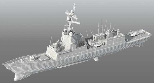 HMAS Sydney 42 Destroyer, DDG de Mísseis Guiados Modelo 3D - TurboSquid ...