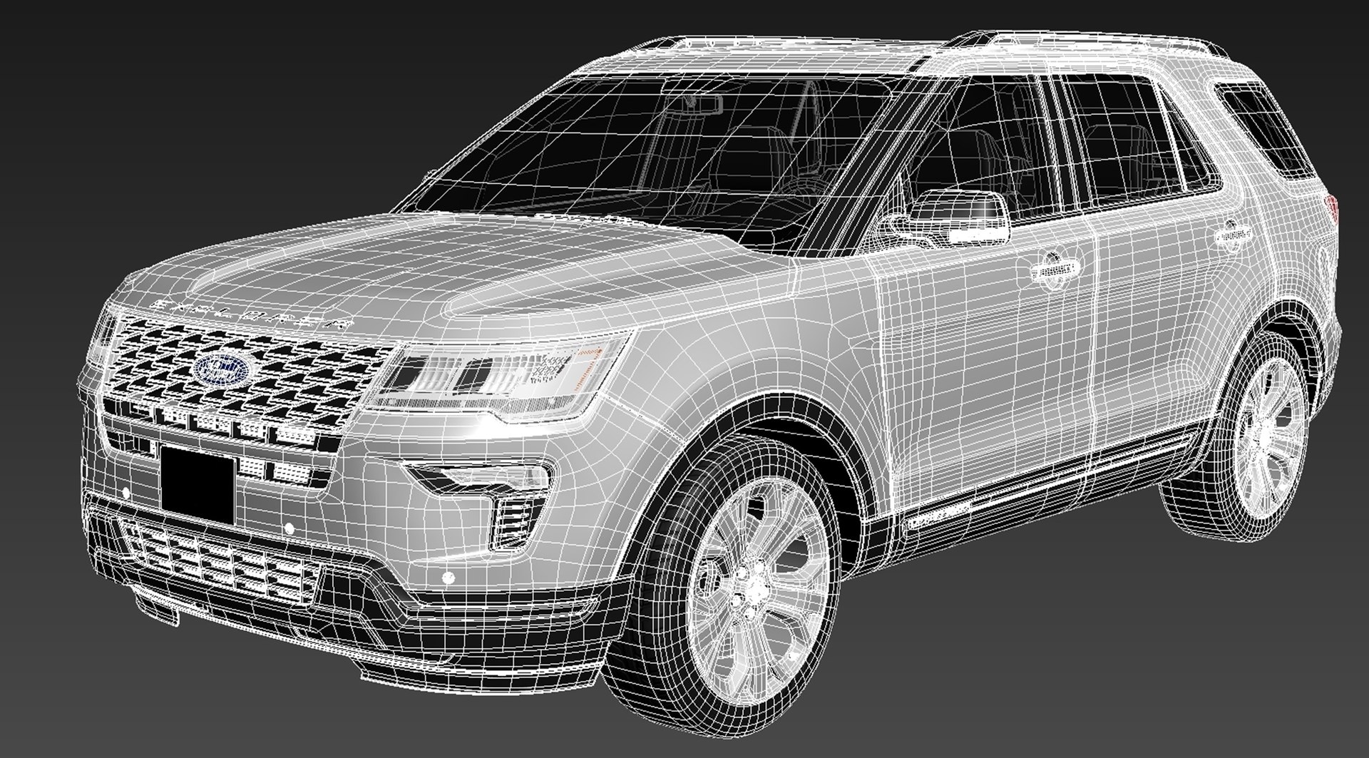 Ford Explorer 2018 3D - TurboSquid 2222115