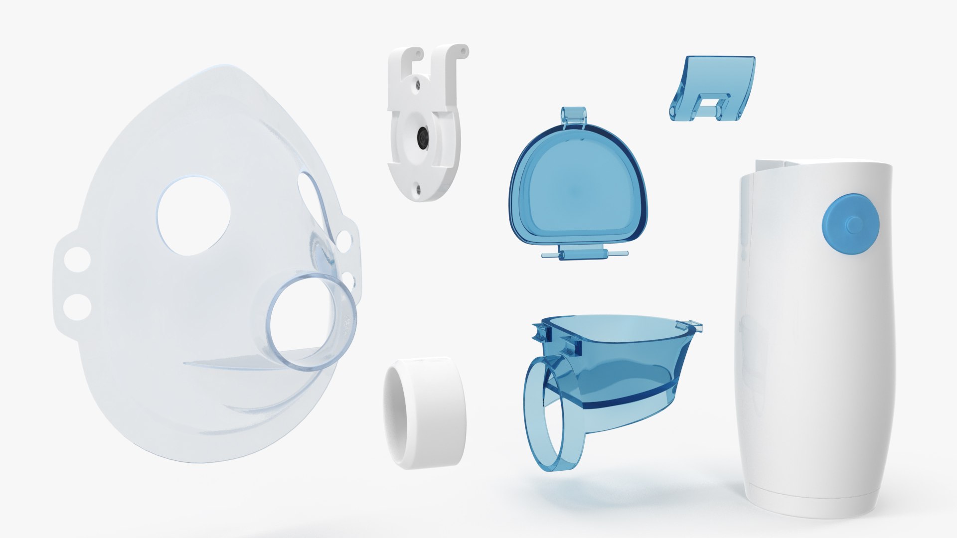 3D model Portable Nebulizer with Mask Inhaler - TurboSquid 1922224