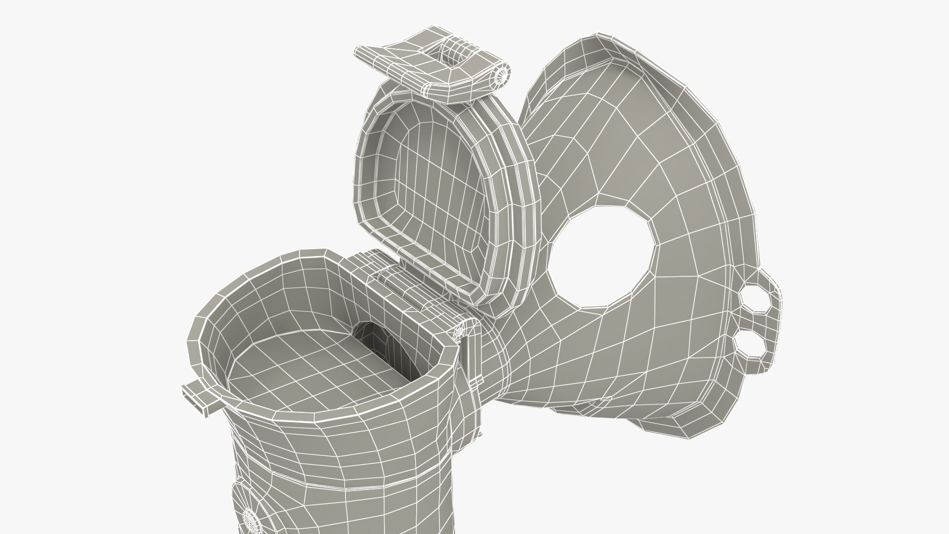 3D Model Portable Nebulizer With Mask Inhaler - TurboSquid 1922224