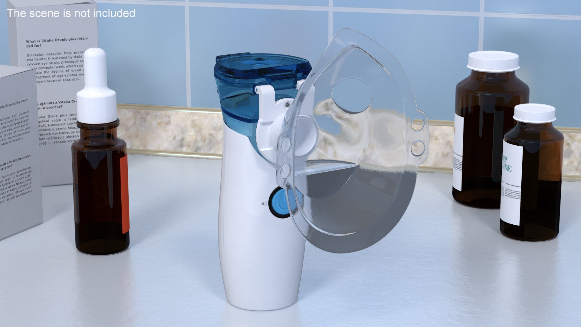 3D Model Portable Nebulizer With Mask Inhaler - TurboSquid 1922224