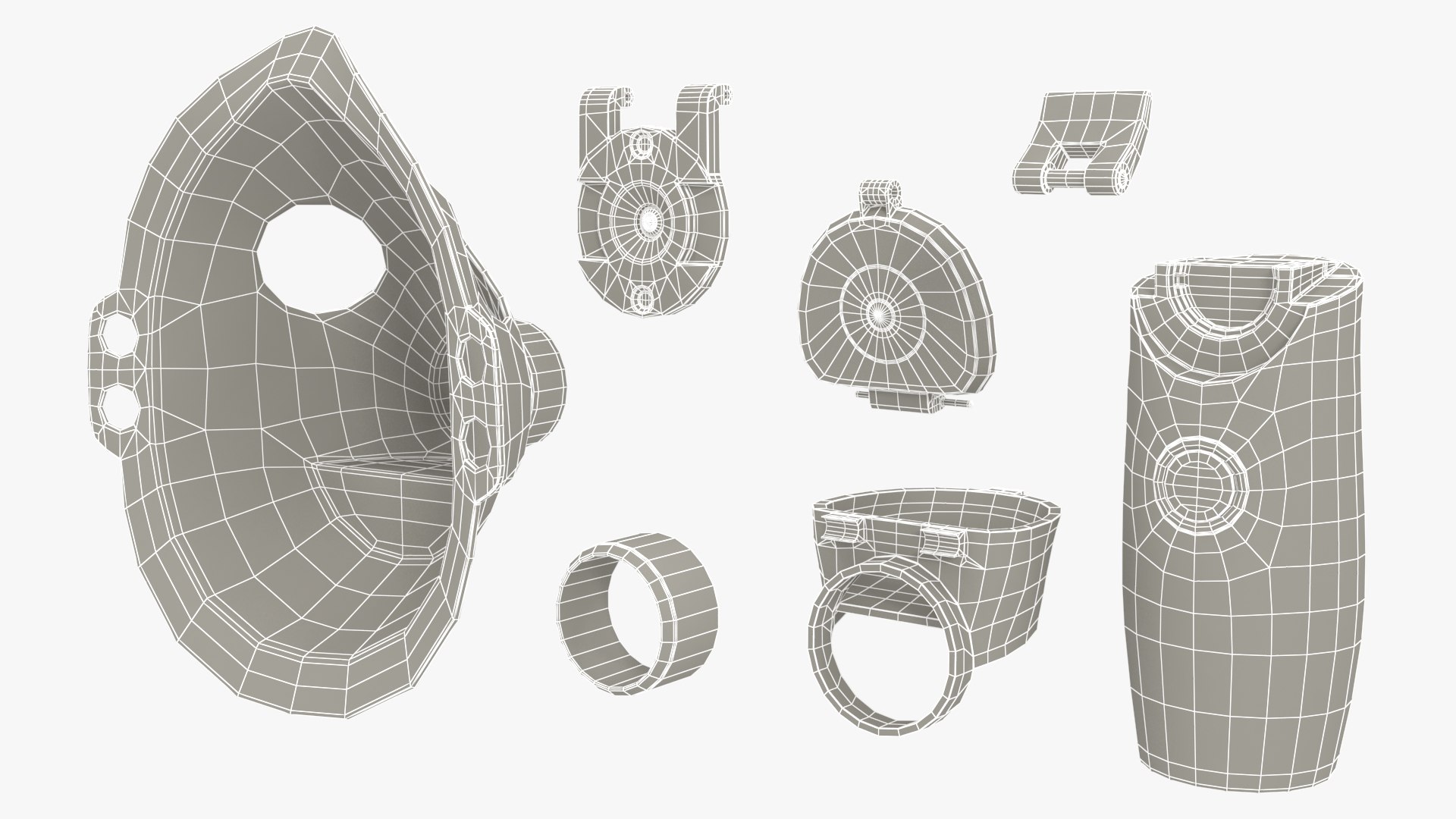 3D Model Portable Nebulizer With Mask Inhaler - TurboSquid 1922224