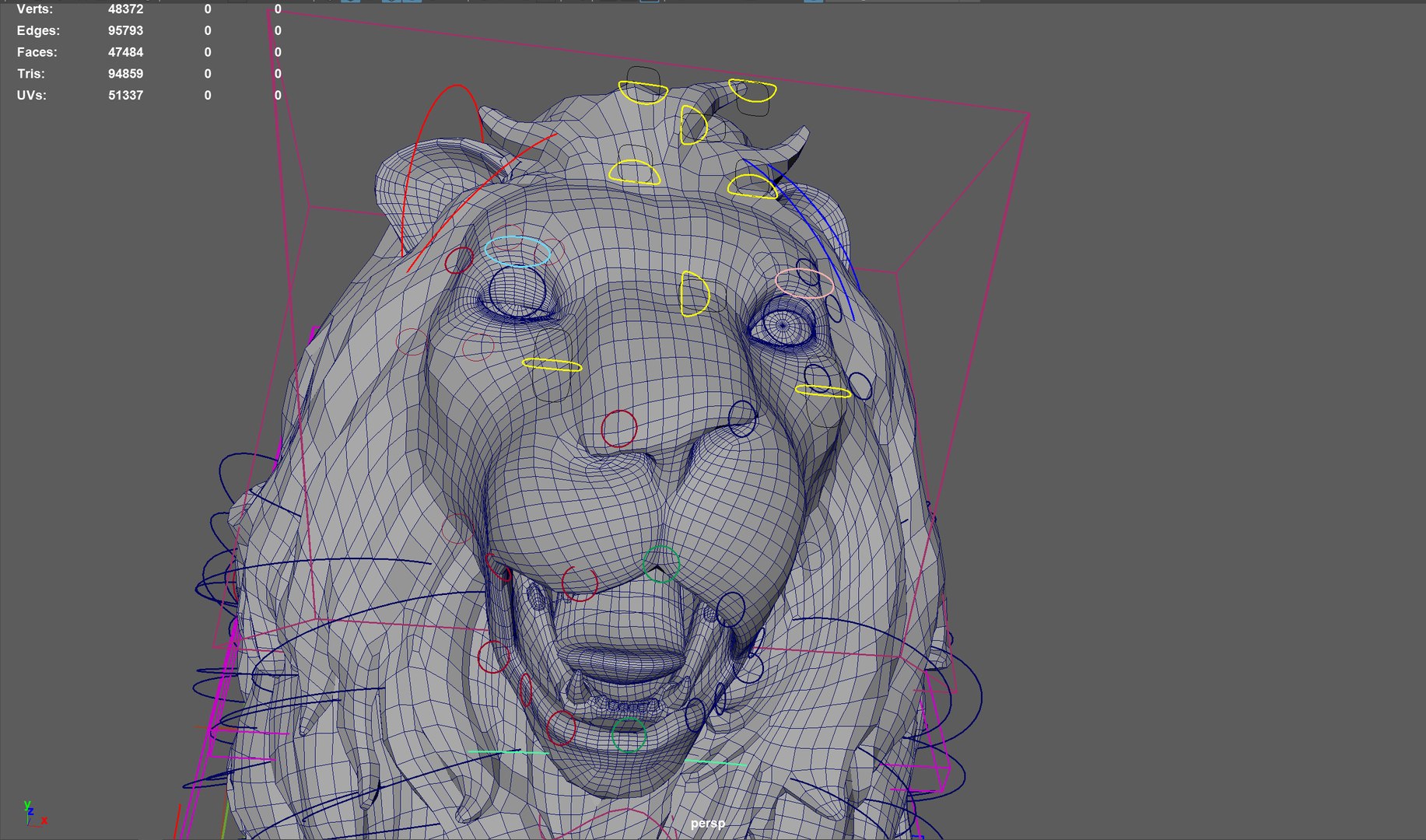 Lion Set Rig 3D Model - TurboSquid 1413254