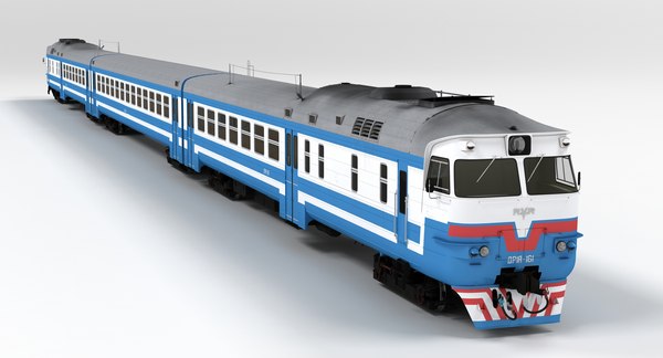 3d model dr1a diesel passenger train