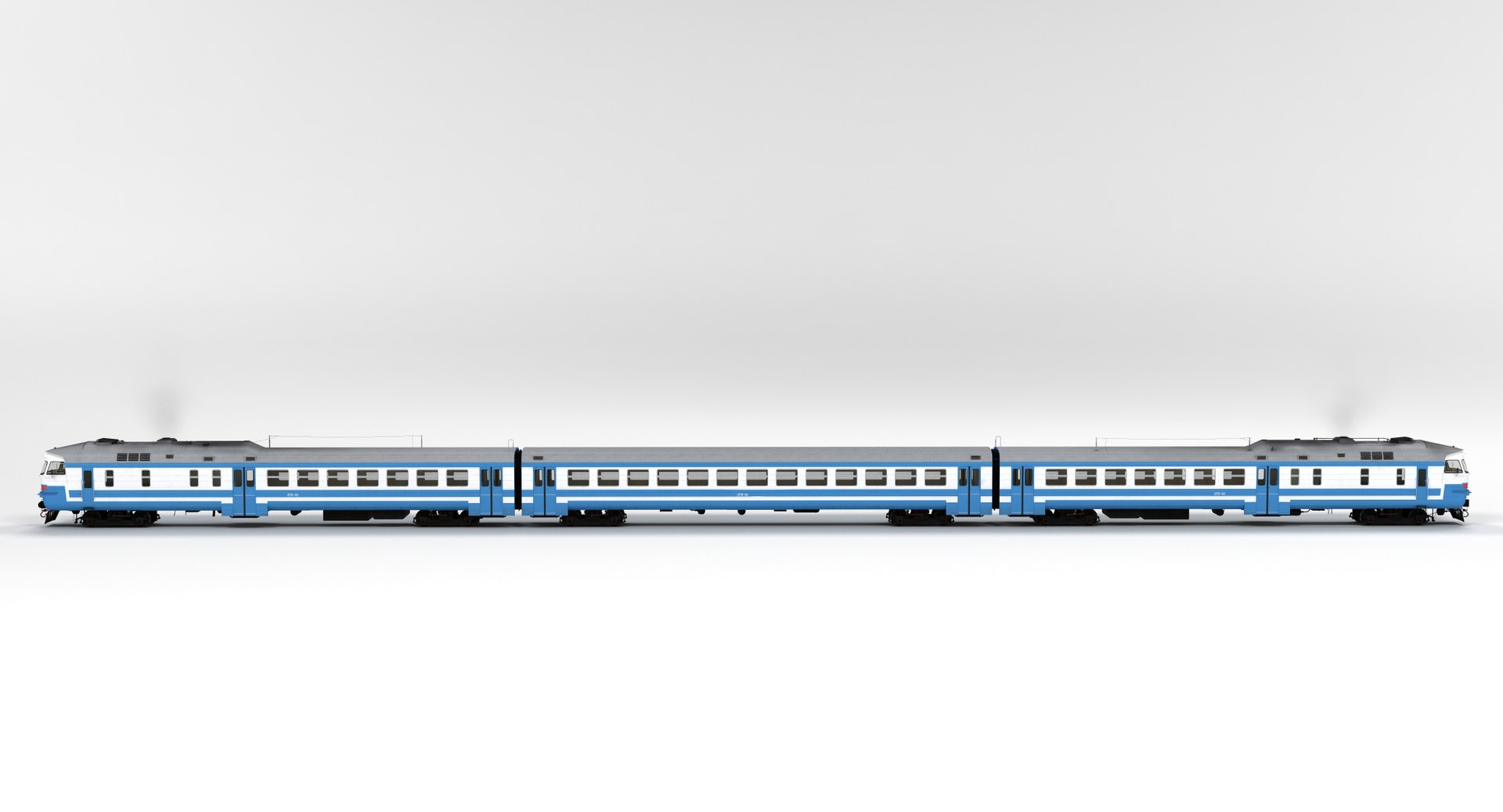 3d Model Dr1a Diesel Passenger Train