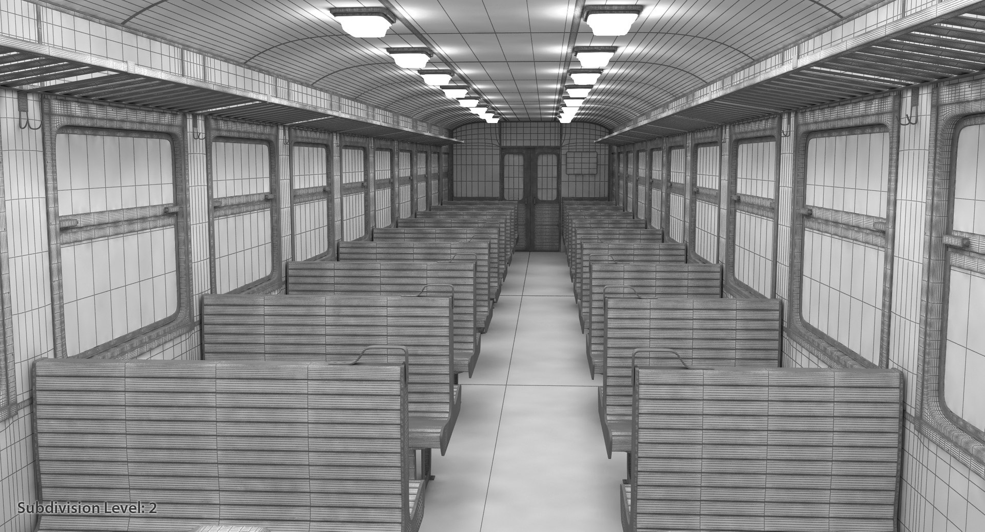 3d model dr1a diesel passenger train