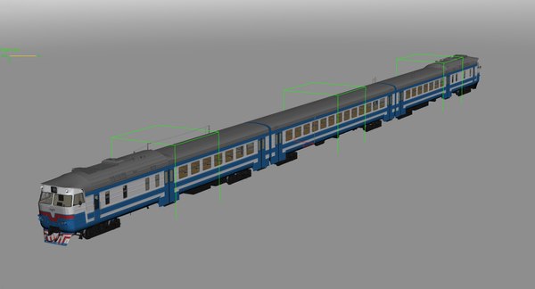 3d model dr1a diesel passenger train