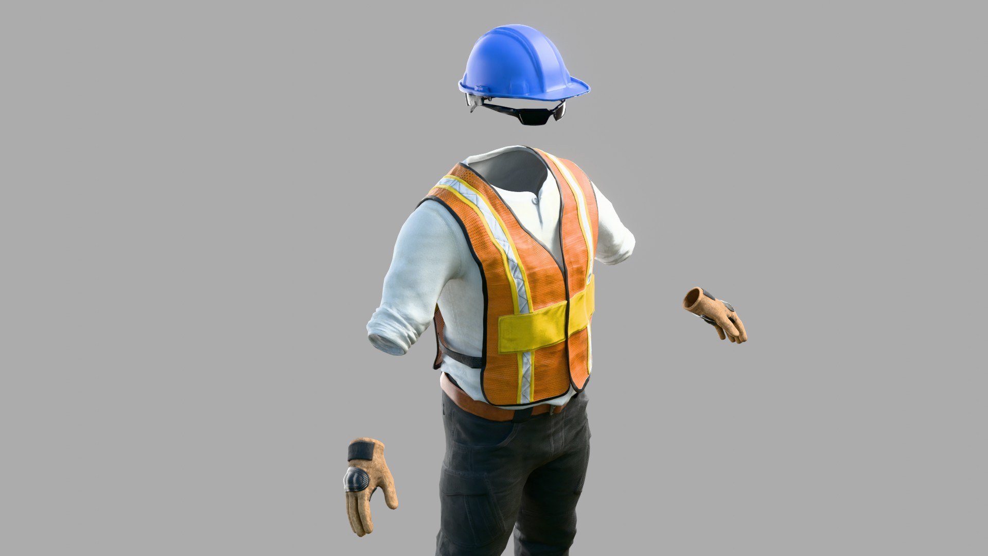 3D Construction Worker Outfit 2 - TurboSquid 2384005