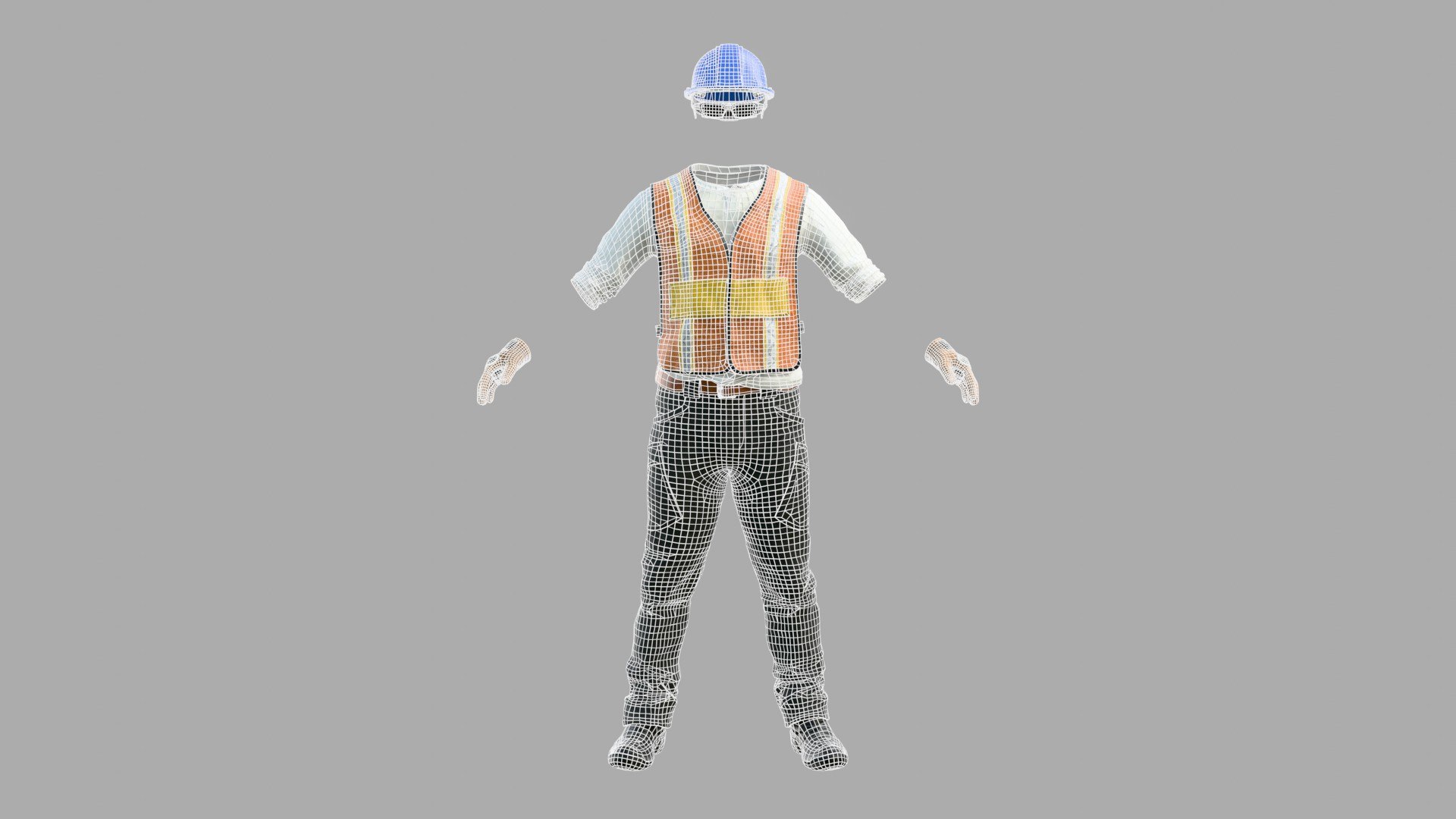 3D Construction Worker Outfit 2 - TurboSquid 2384005