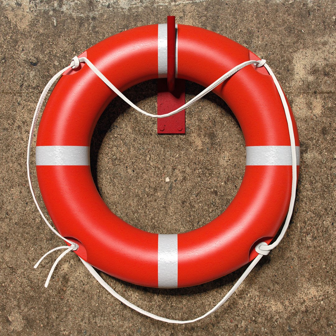 3d 3ds Realistic Lifesaver