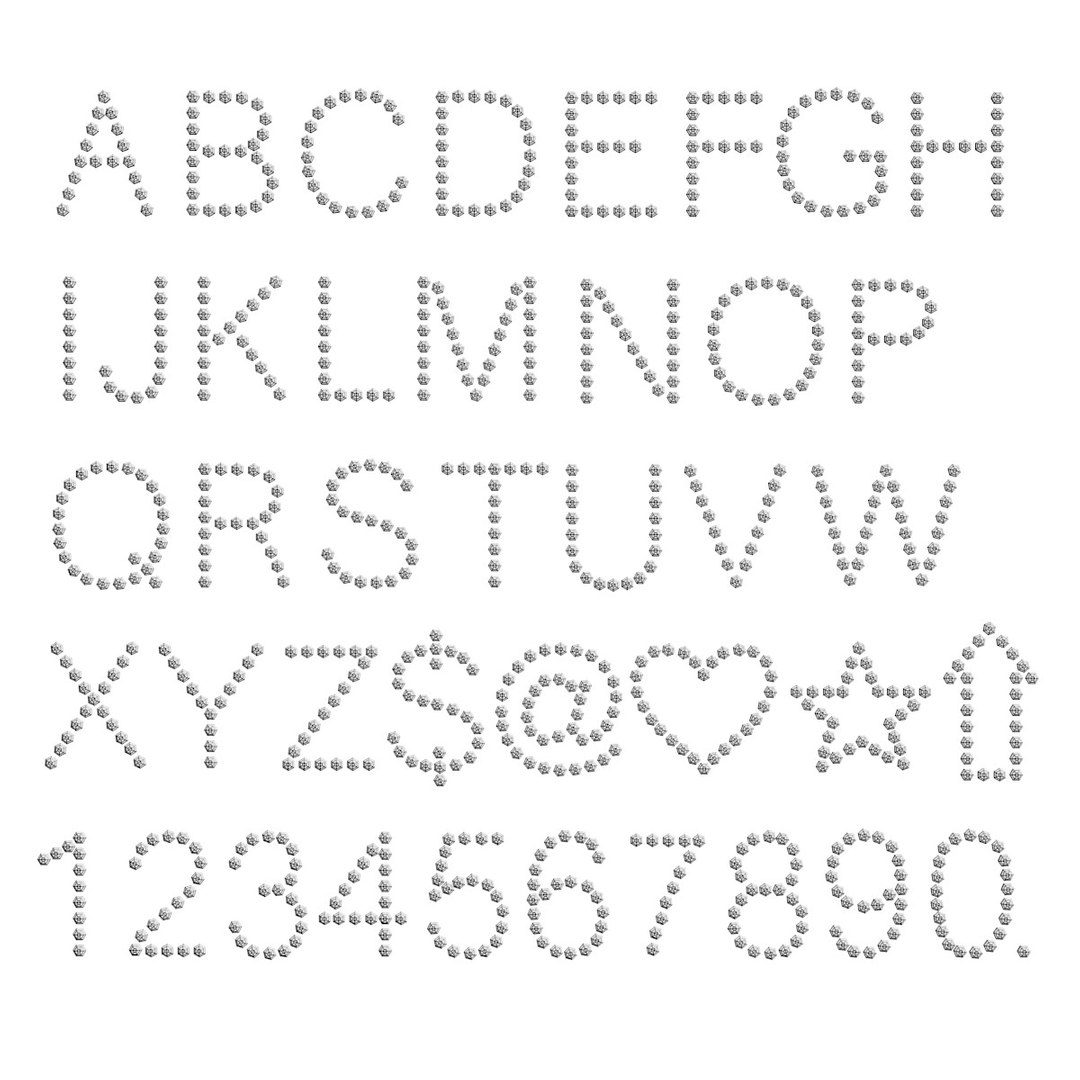 3ds bulb alphabet letters