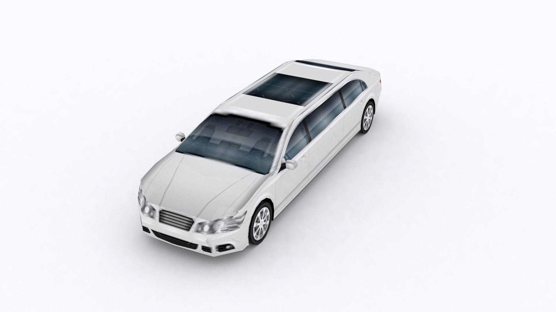 3D Lowpoly Limousine Car - TurboSquid 2097489