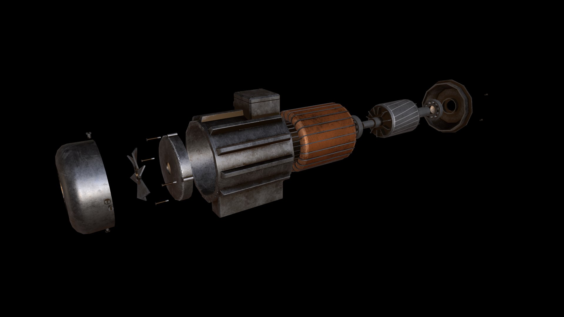 3D Electric Motor - TurboSquid 1547148