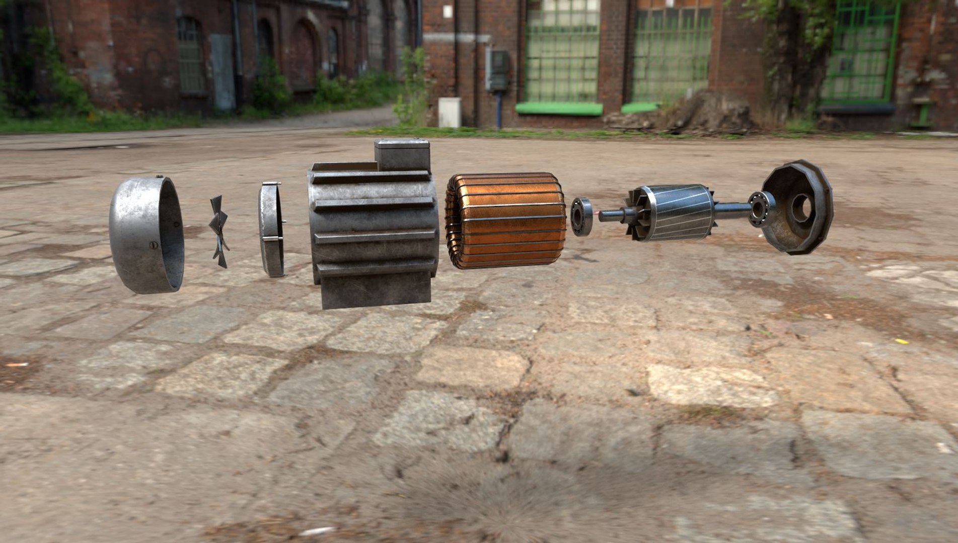 3D Electric Motor - TurboSquid 1547148