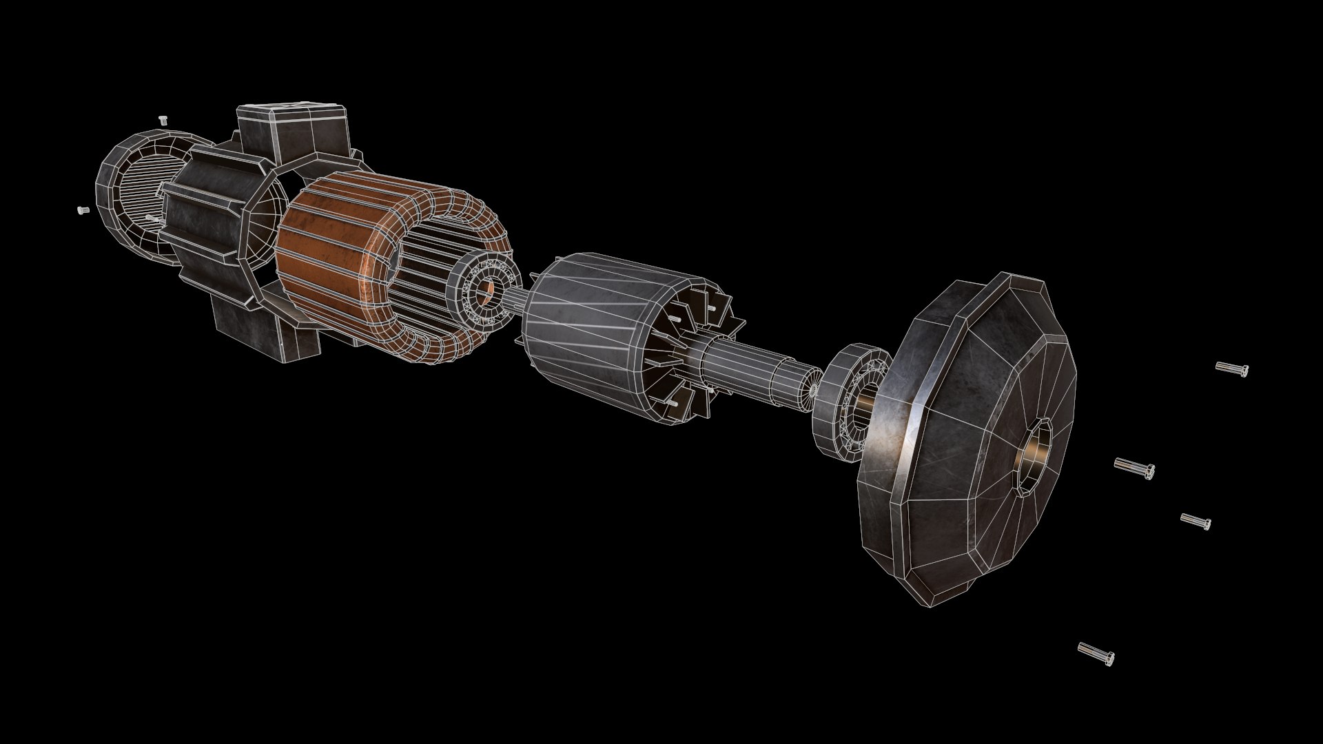 3D Electric Motor - TurboSquid 1547148