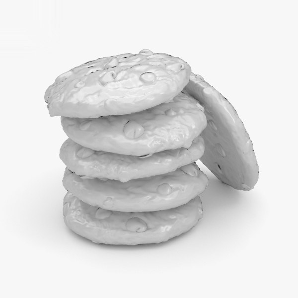 Chocolate chip cookie model - TurboSquid 1434032