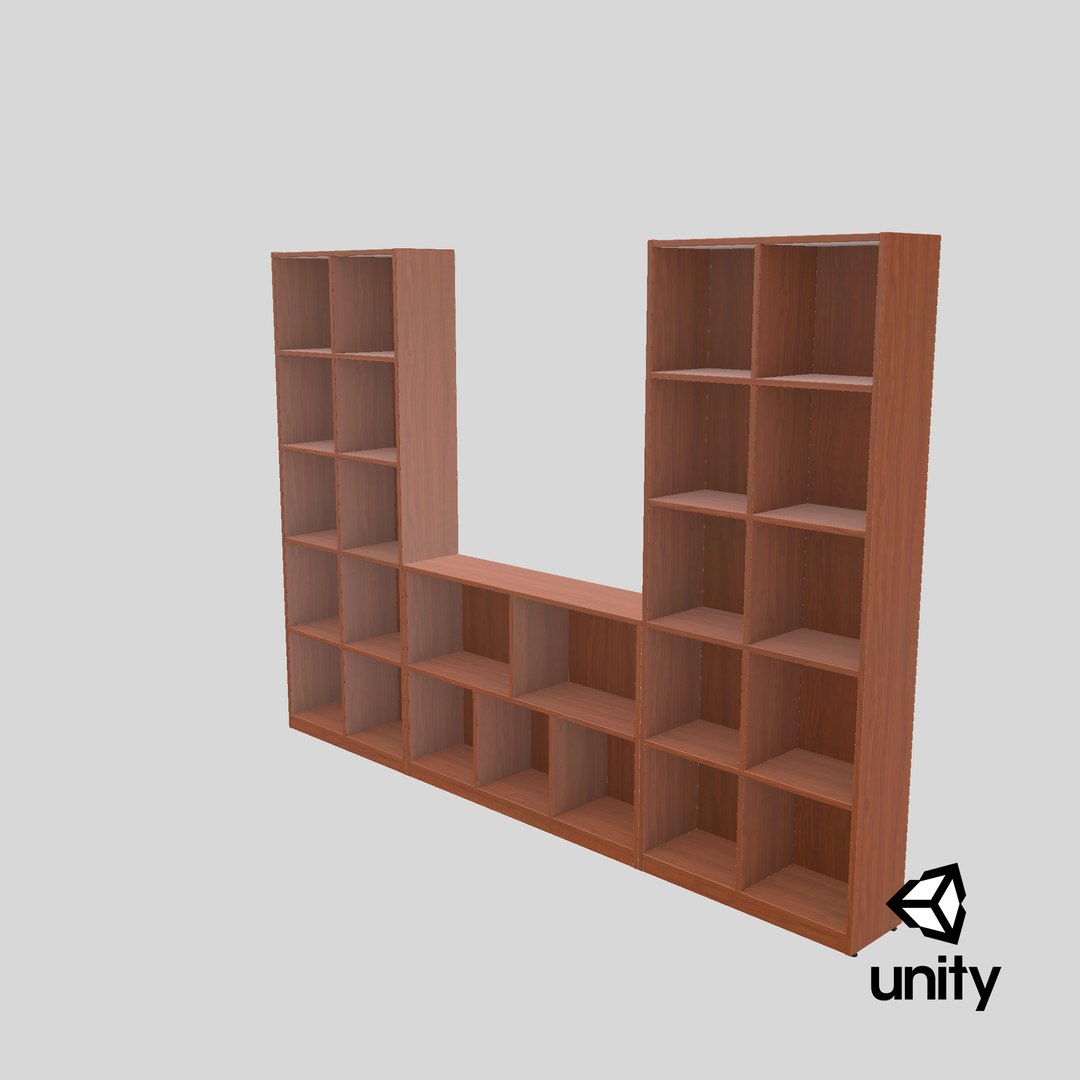 Cube storage shelf model - TurboSquid 1607113
