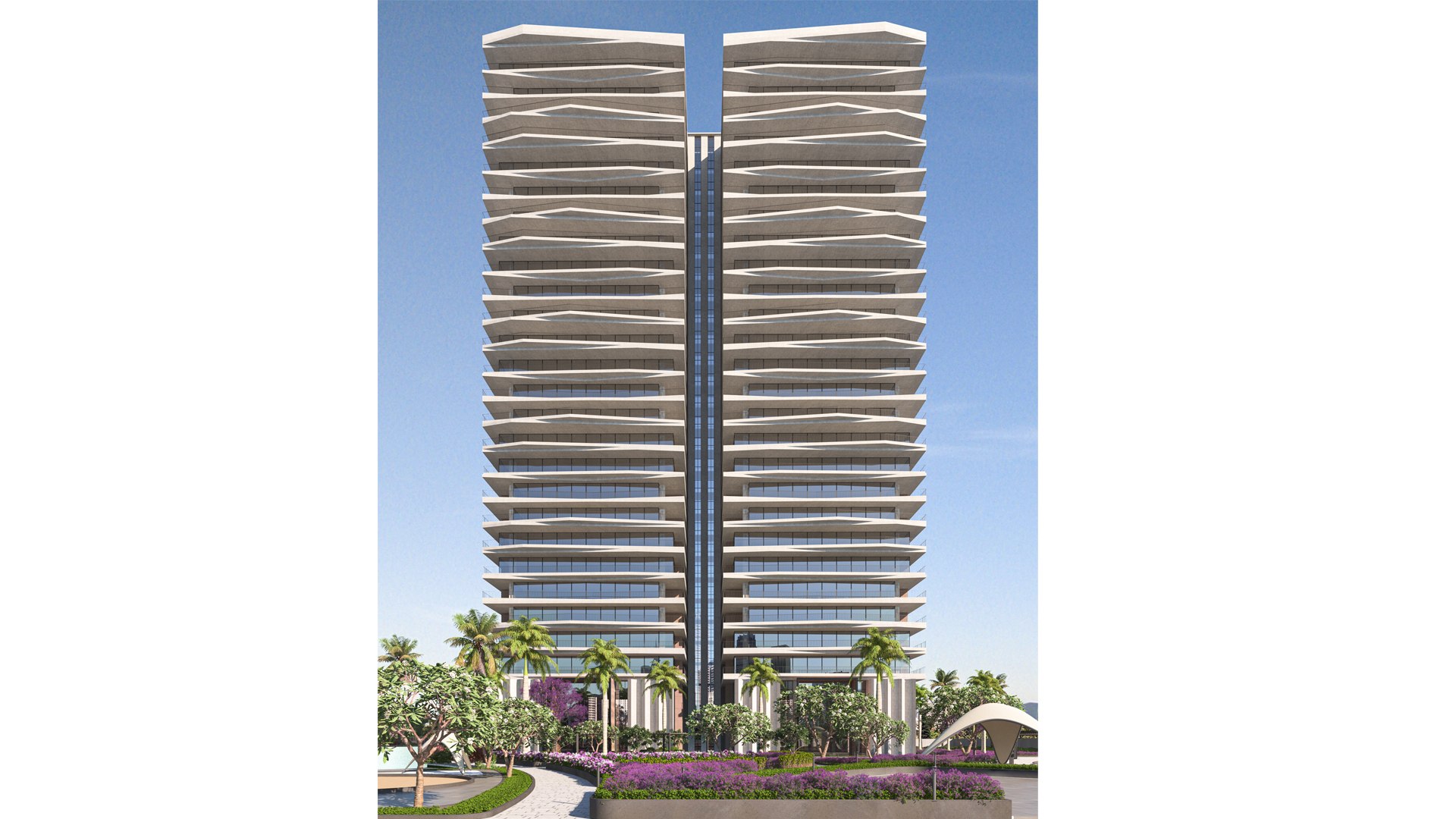 3D High-rise Luxury Residential Building Model - TurboSquid 2386113