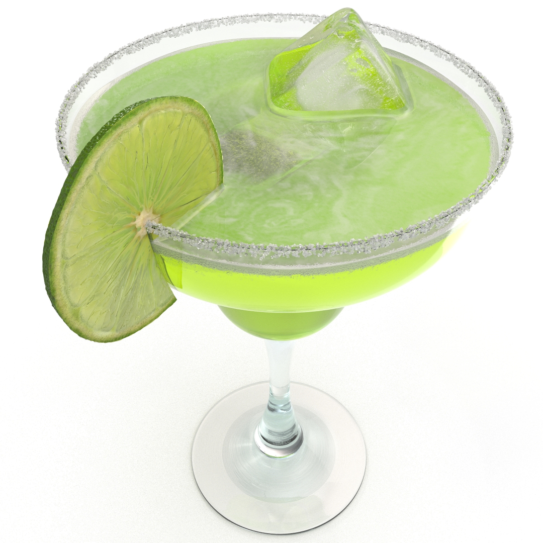 3d model of margarita glass