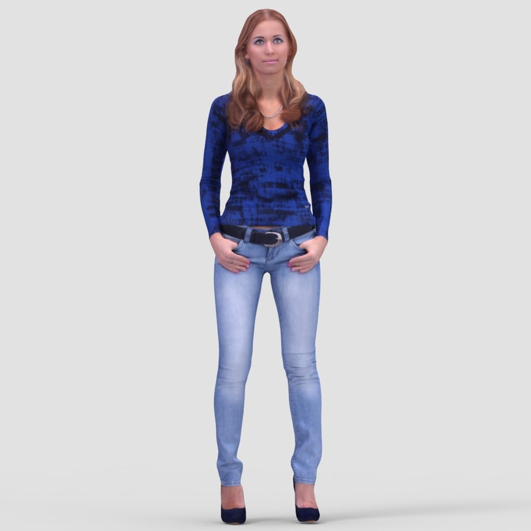 Realistic Casual Human 3d Model