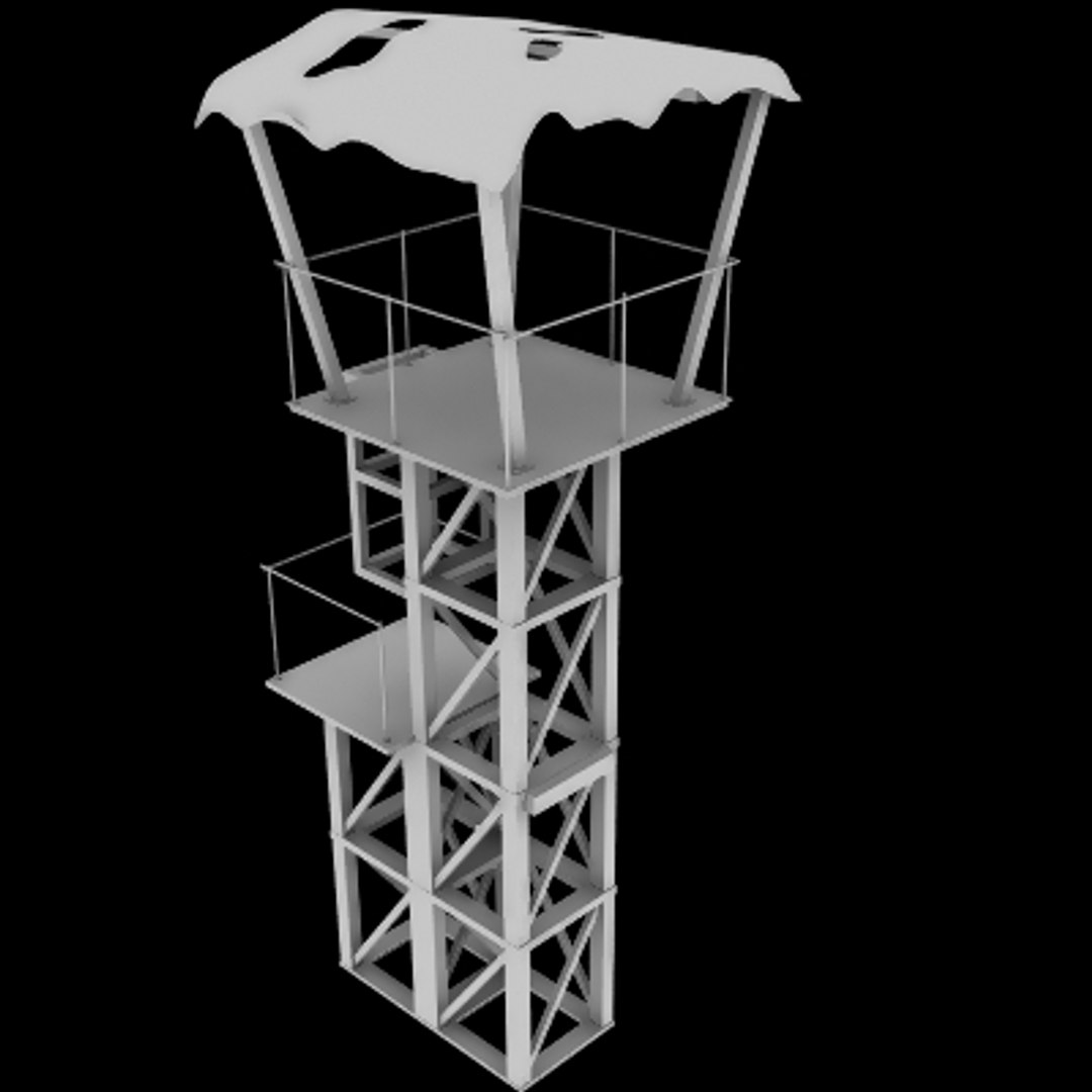 Scrap Guard Tower Town 3d 3ds