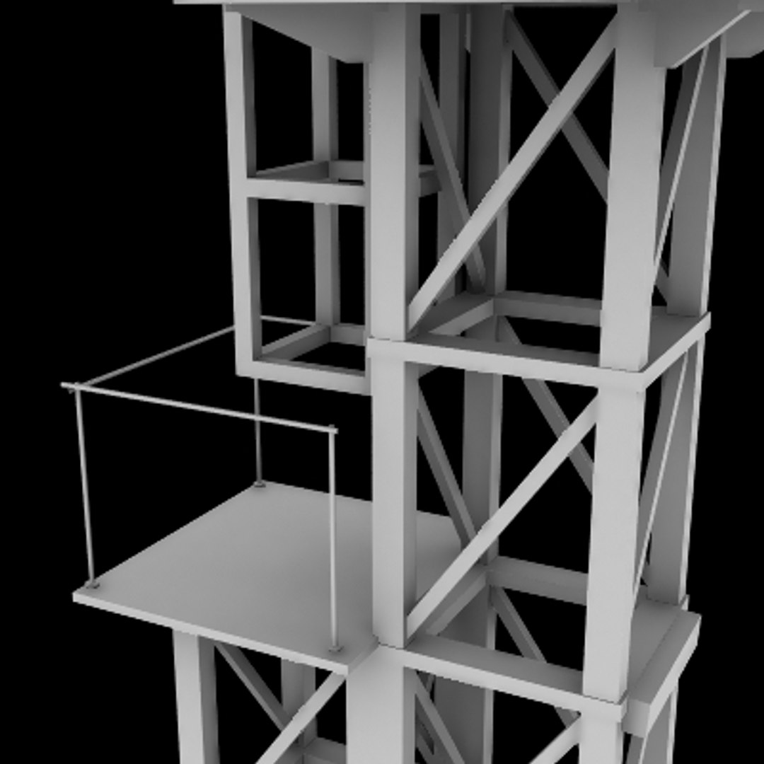 Scrap Guard Tower Town 3d 3ds